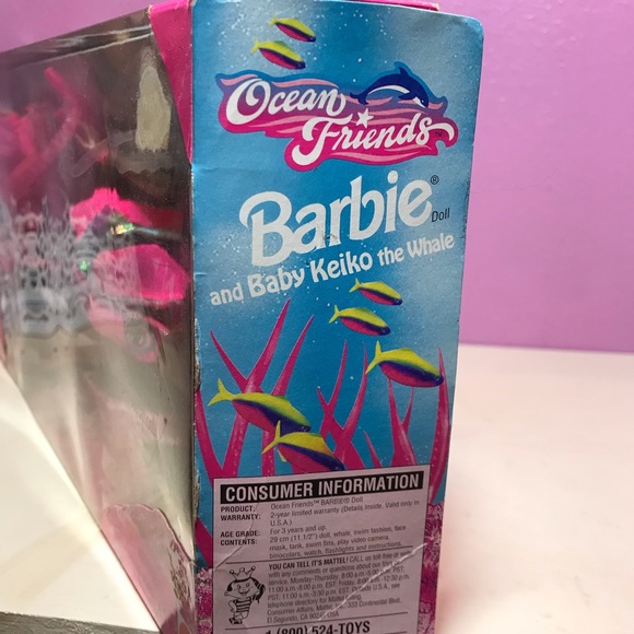 Barbie | Toys | Vintage Barbie And Baby Keiko Orca Whale Collectible ...